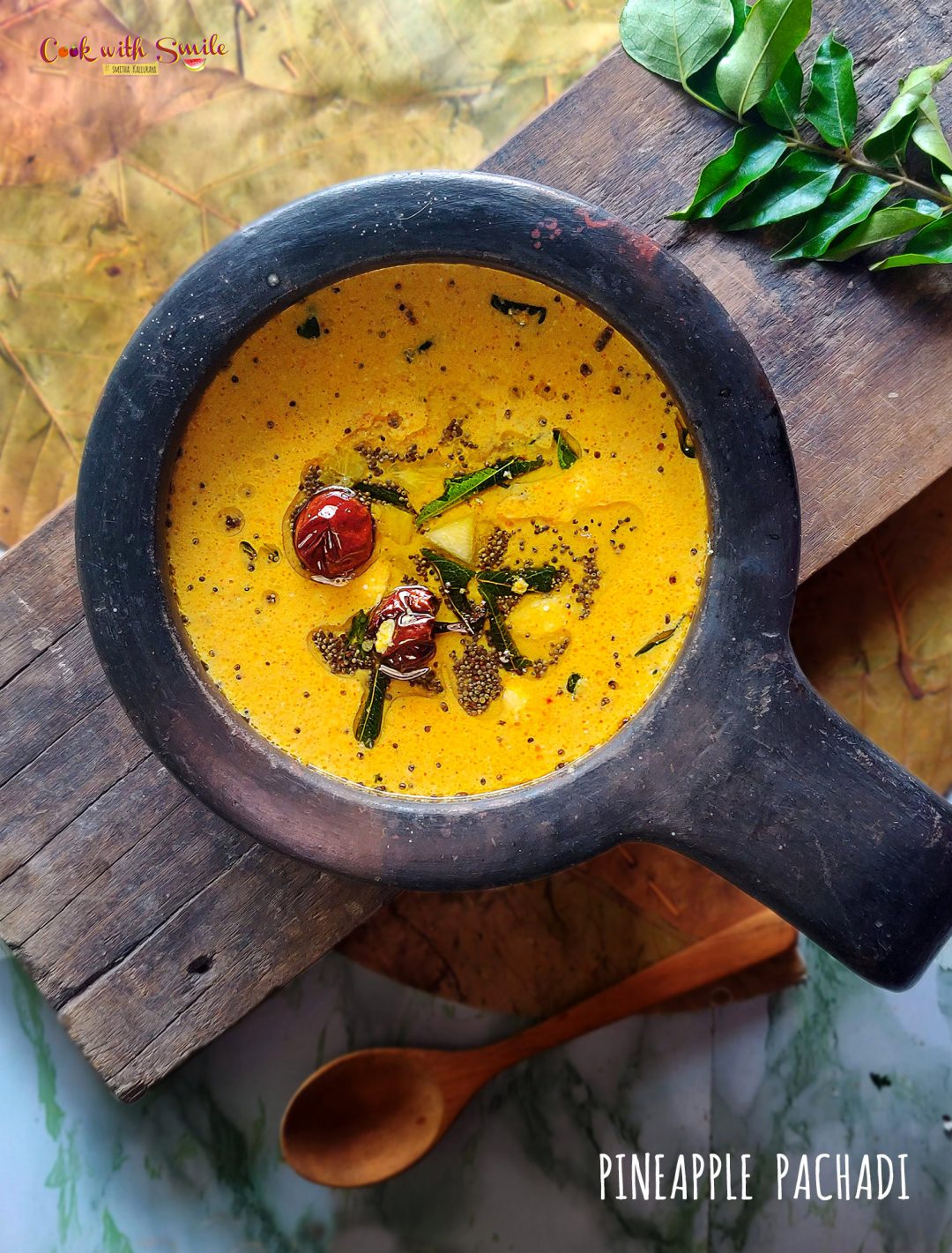 PINEAPPLE PACHADI RECIPE / KERALA STYLE PINEAPLE PACHADI - Cook with Smile