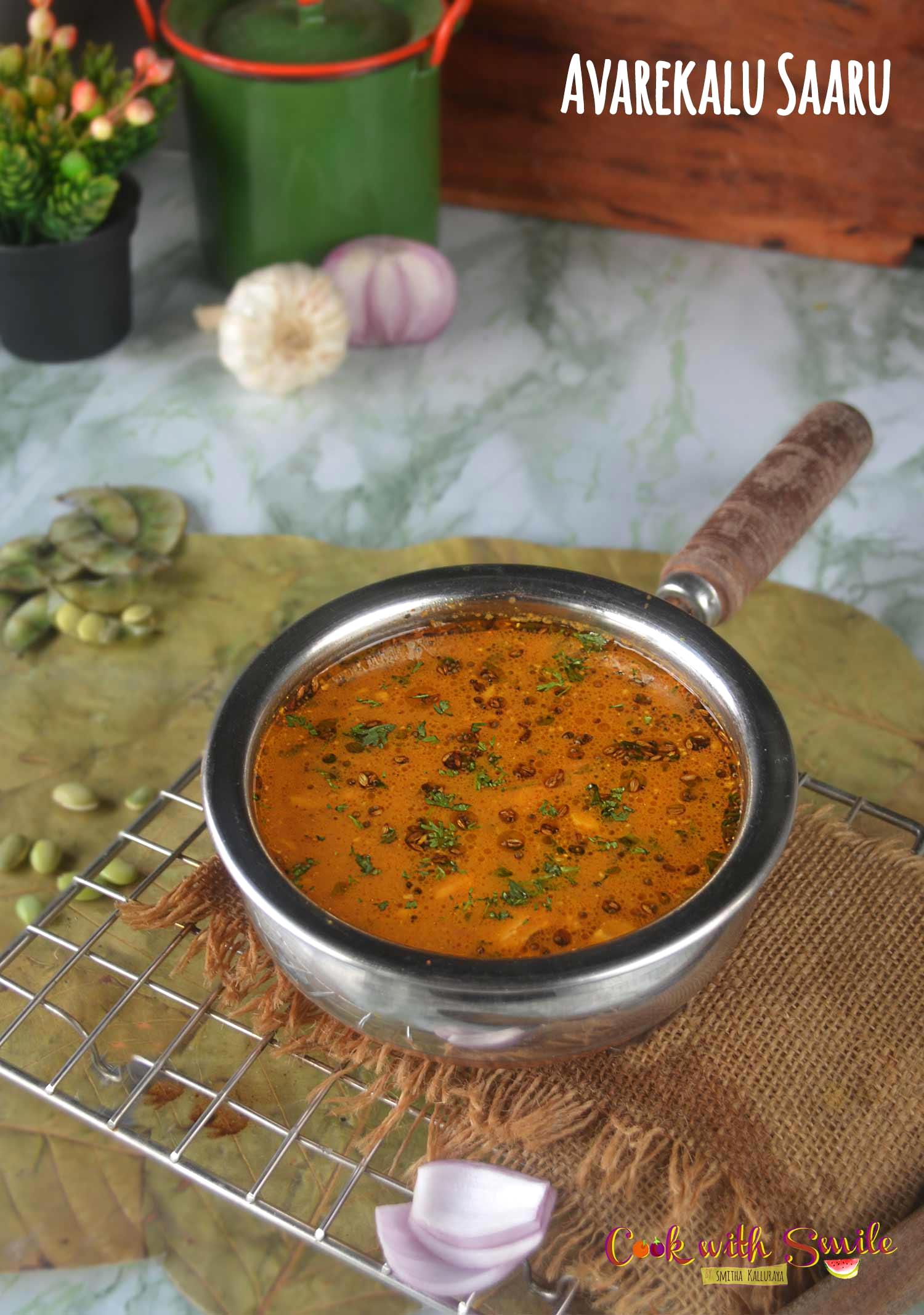 AVAREKALU SAARU ( RASAM ) RECIPE / KARNATAKA STYLE HYACINTH BEANS RASAM ...