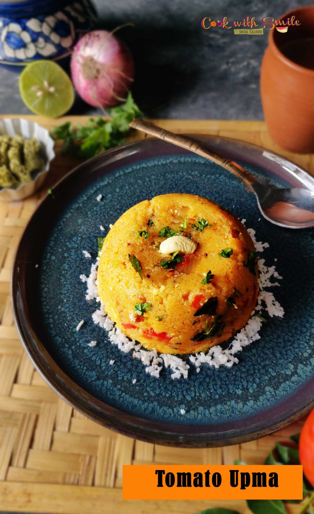 Tomato Upma Recipe | How To do Masala Tomato Upma - Cook with Smile