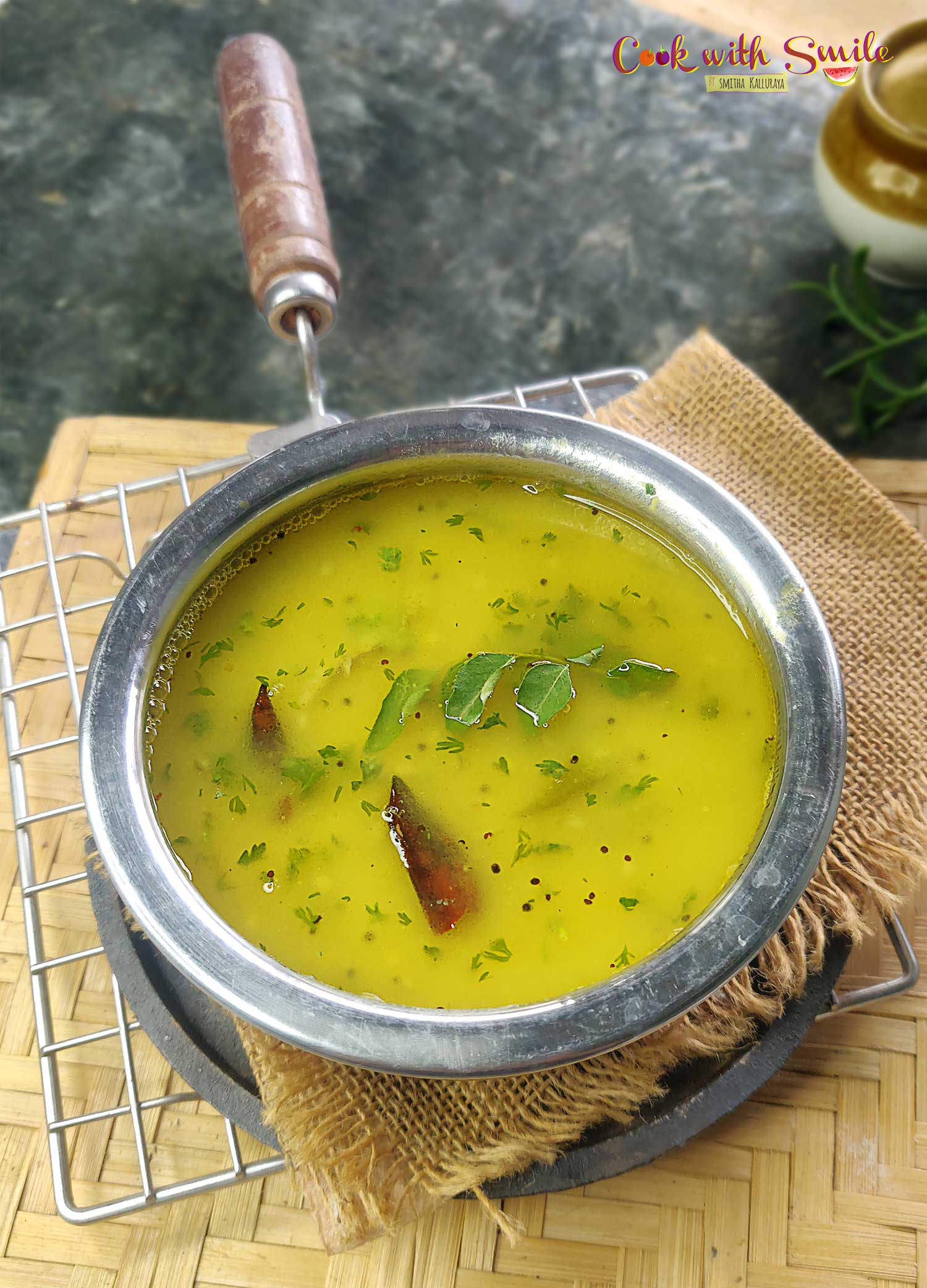 Dalitoy Recipe - Dali Toye - Konkani Style Dal Recipe - Cook with Smile