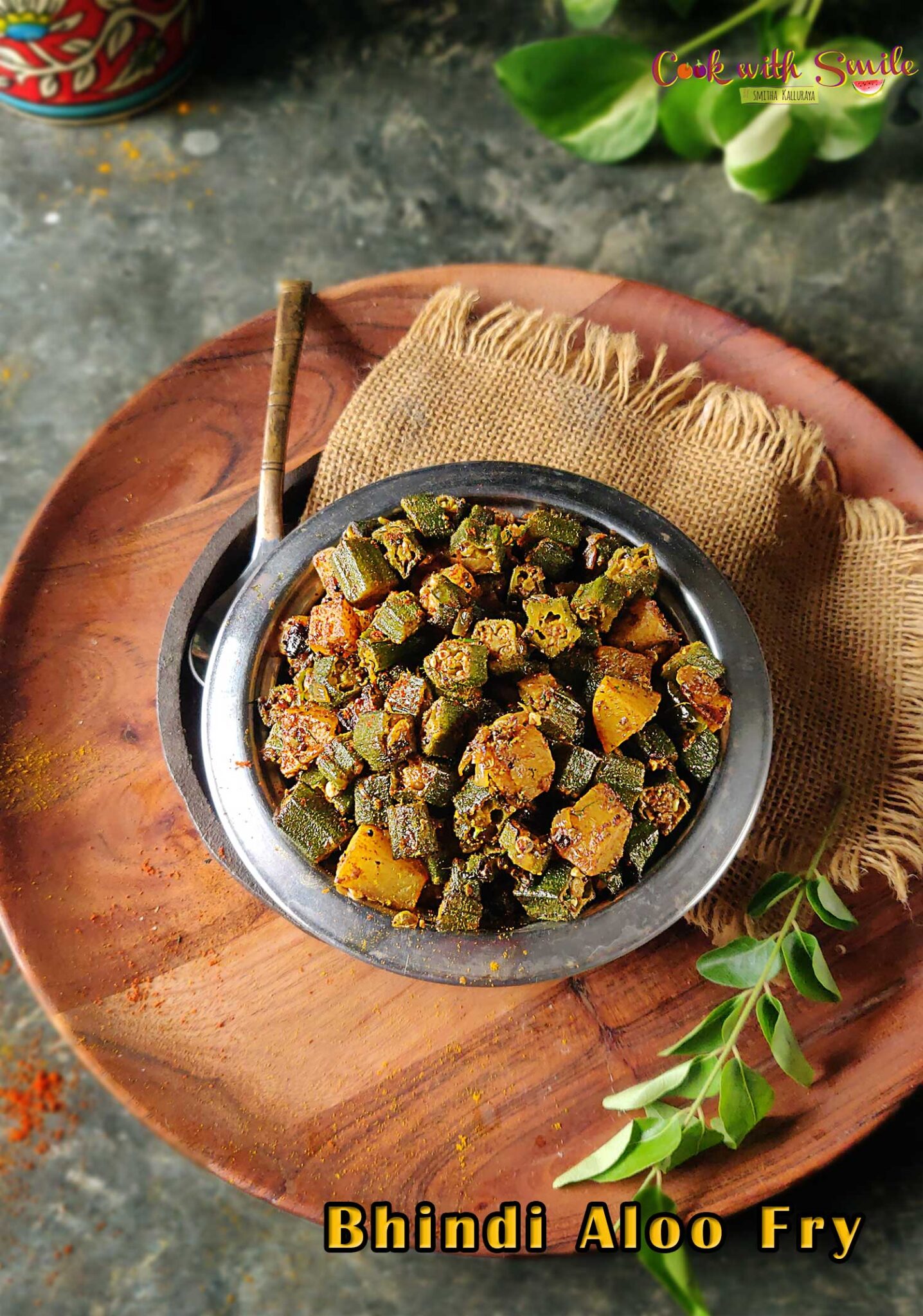 Bhindi Aloo Fry Recipe | Aloo Bhindi sabzi | Bendekayi aloo palya ...
