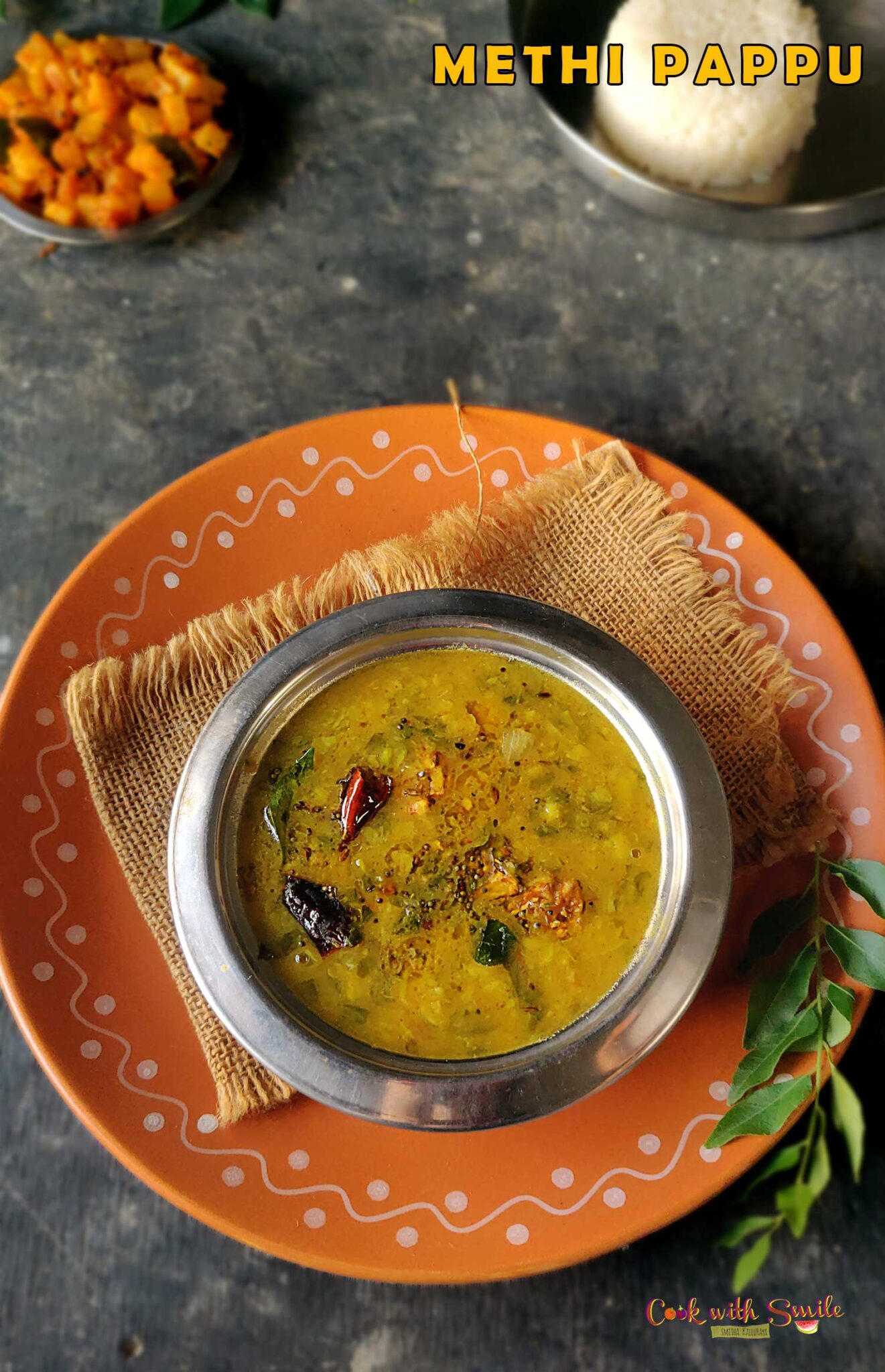 Methi Dal Recipe | Andhra Style Methi Dal l Menthi Kura Pappu - Cook ...