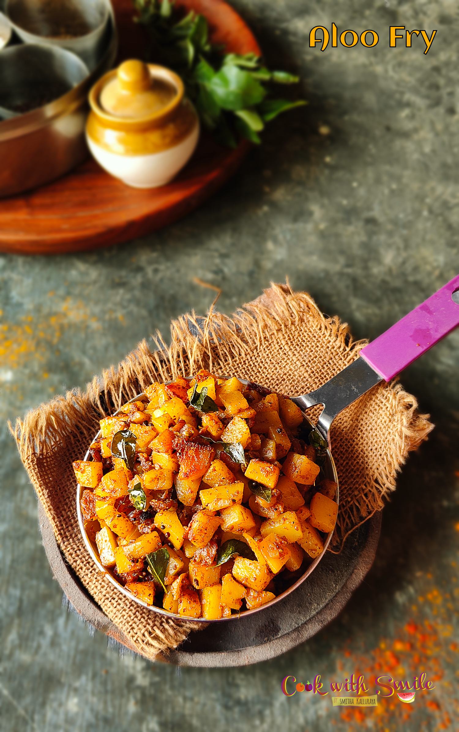 Potato Fry Recipe | Aloo Fry Recipe | Alu Fry - Cook with Smile